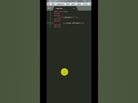 Class attribute in HTML and CSS #coding #htmlcode #htmltutorial - YouTube