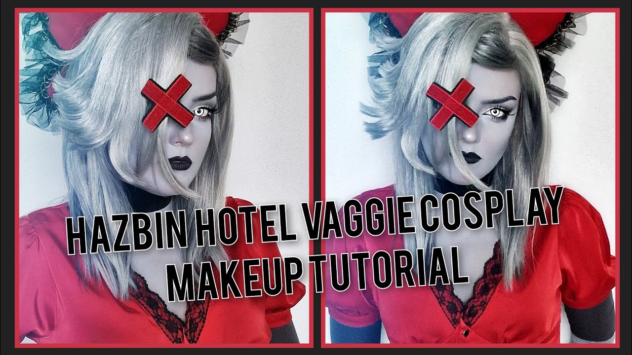 Vaggie from Hazbin Hotel cosplay makeup tutorial - YouTube