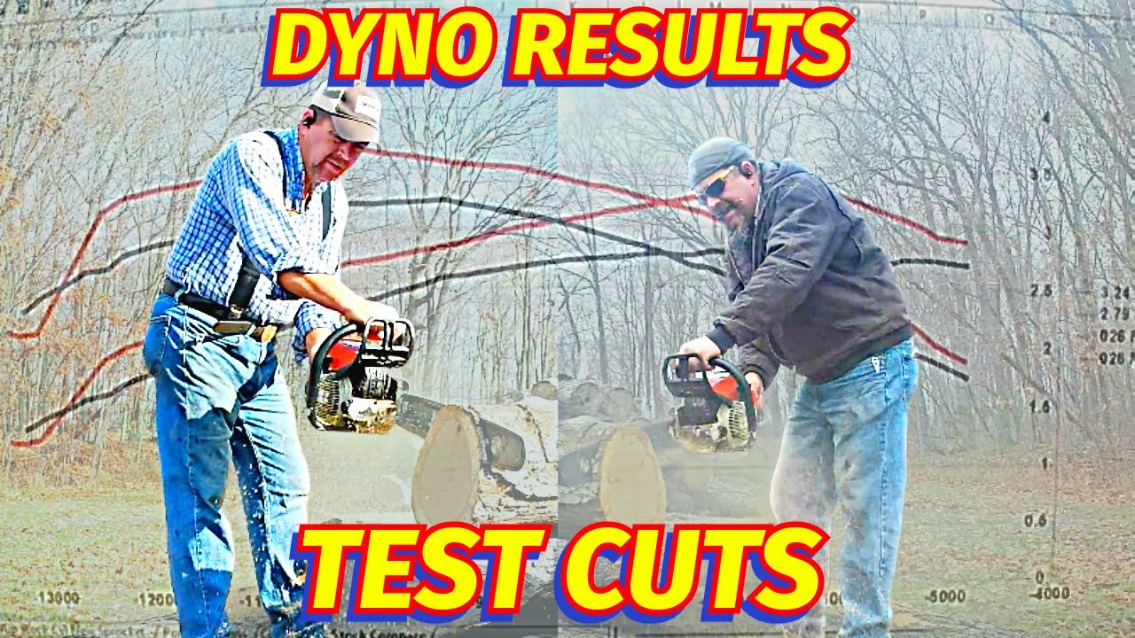 Ported BIG BORE Test Cuts and DYNO Results CATASTRPOHY Stihl 026 ...