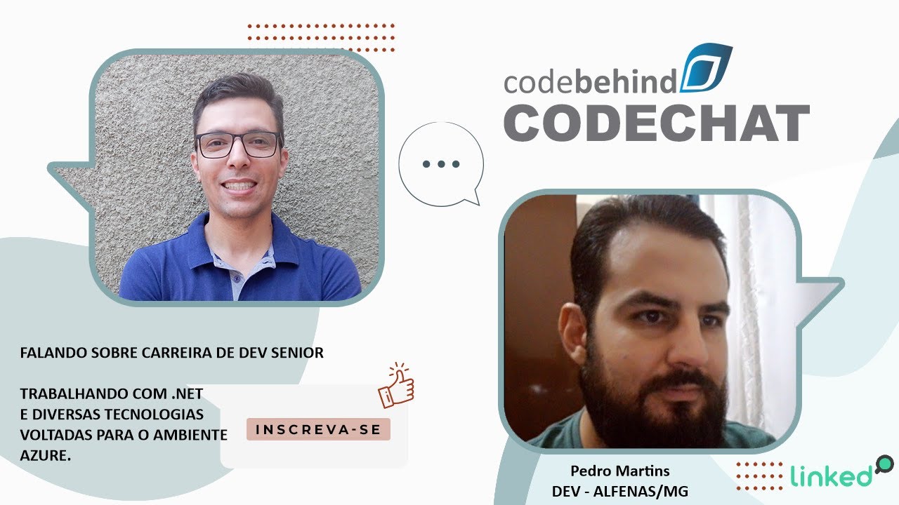 codeChat - com Pedro Martins Desenvolvedor .net - YouTube