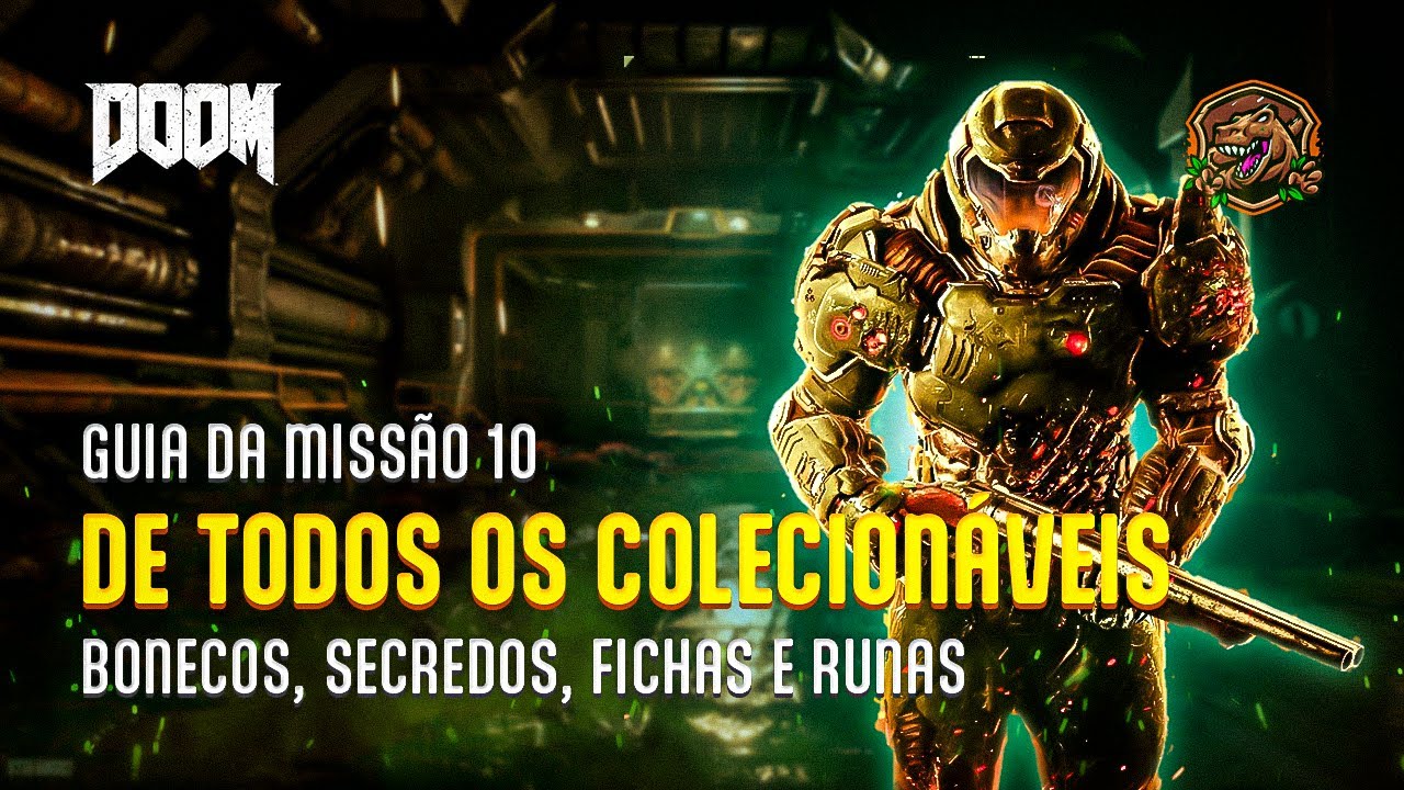 DOOM - Missão 10 - Todos os Colecionáveis (Segredos, Drones, Fichas ...