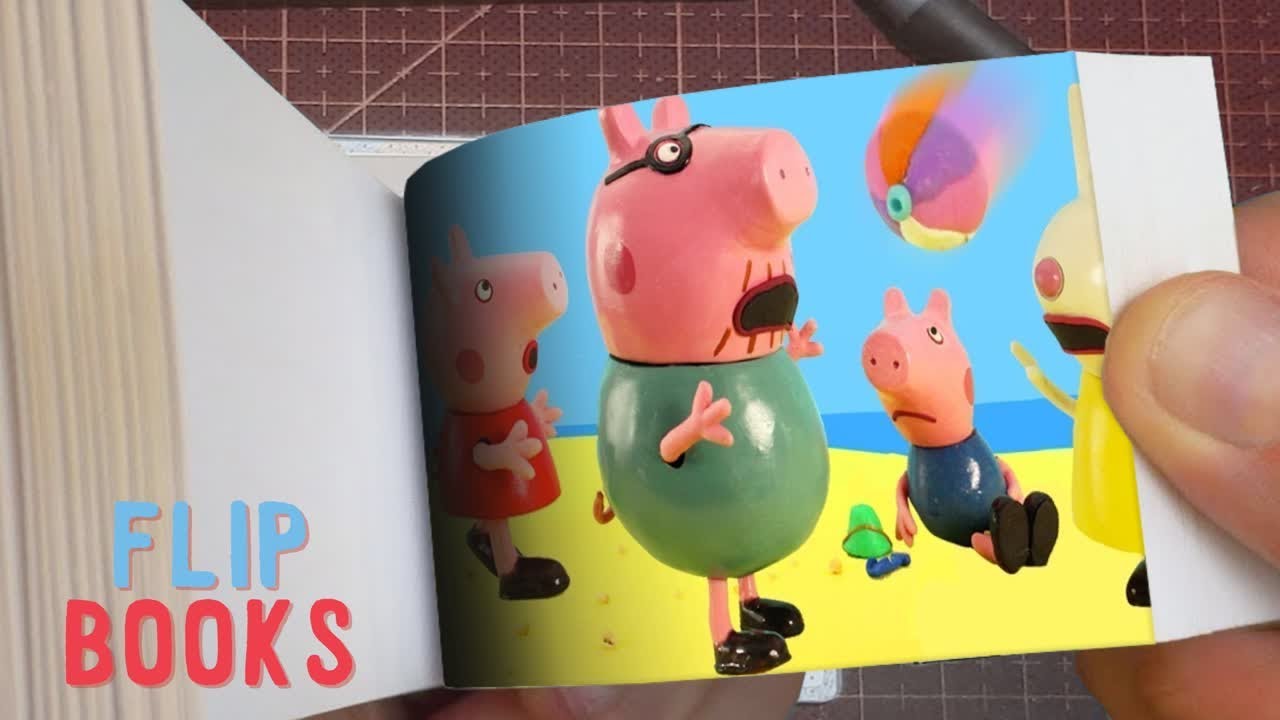 Flip Book - Peppa Pig English Episodes - Peppa Pig Toys： Summer Beach ...