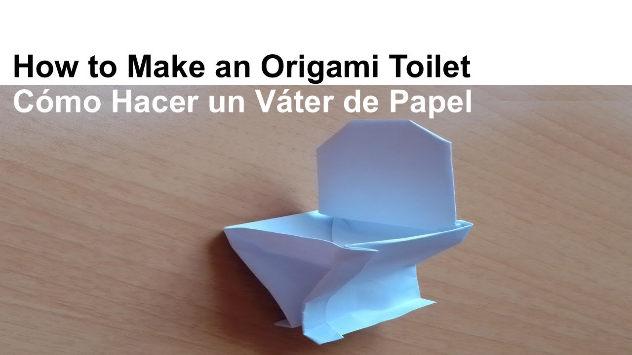 How to Make an Origami Toilet WC, DIY Home Decor - Cómo Hacer un Váter ...