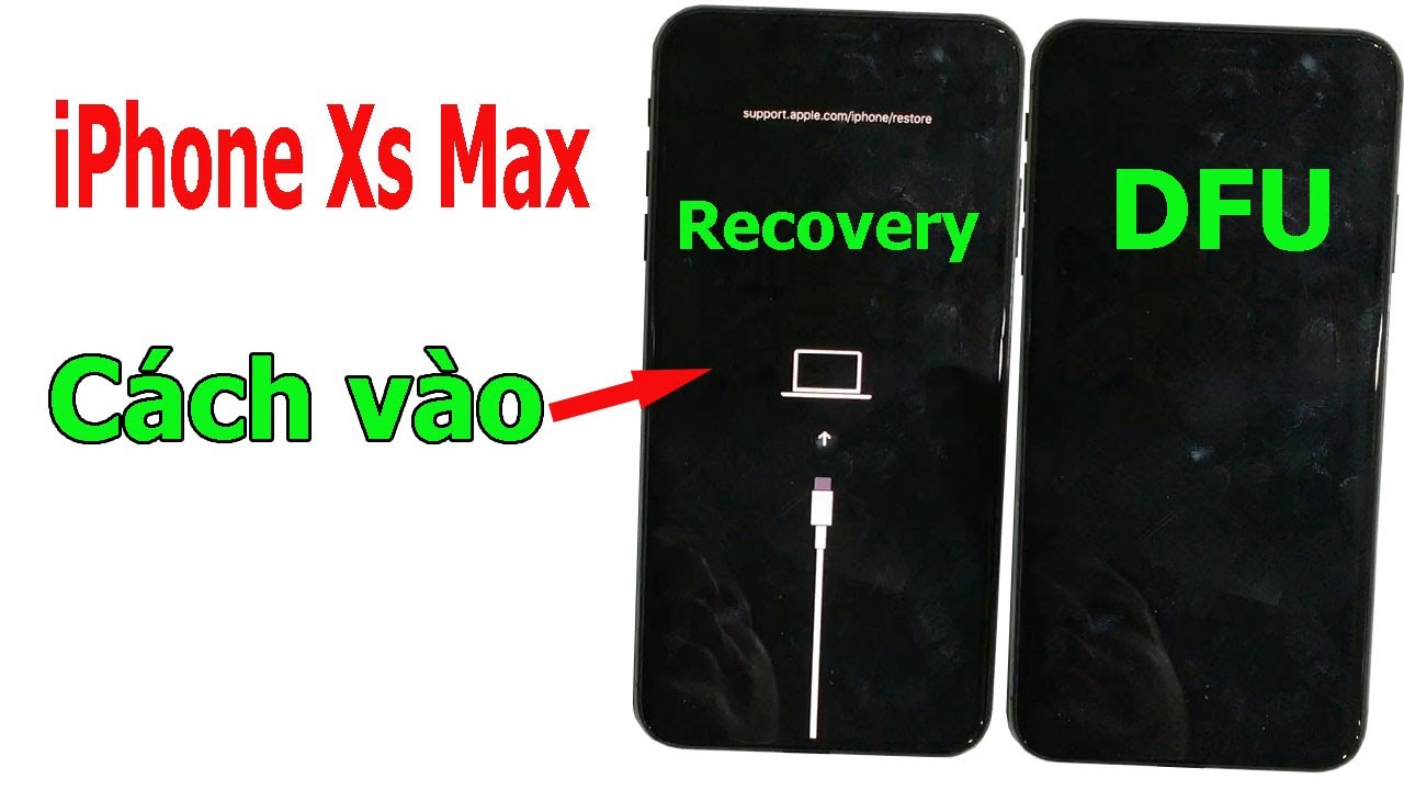 Cách vào chế độ RECOVERY và DFU mode trên iPhone Xs Max - YouTube