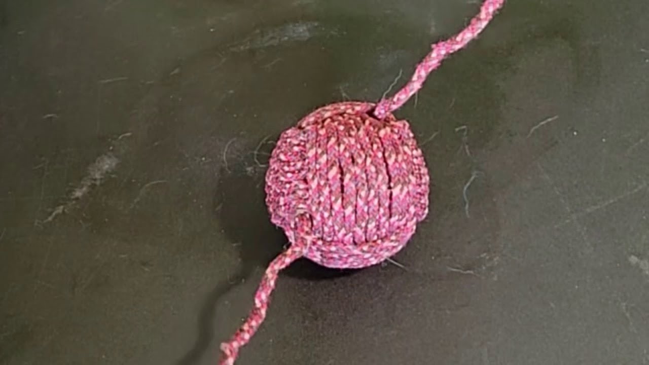 Making A Monkey Fist For a Self Defense Tool Or A Meteor Hammer - YouTube