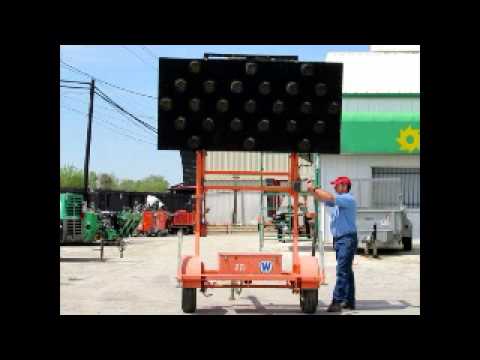 Sold! 2007 Wanco WTSP55-LSAC Towable Arrow Board Solar 12V DC bidadoo ...