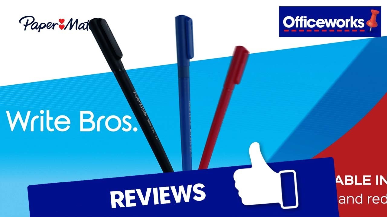 PaperMate Write Bros Ballpoint Pens - YouTube