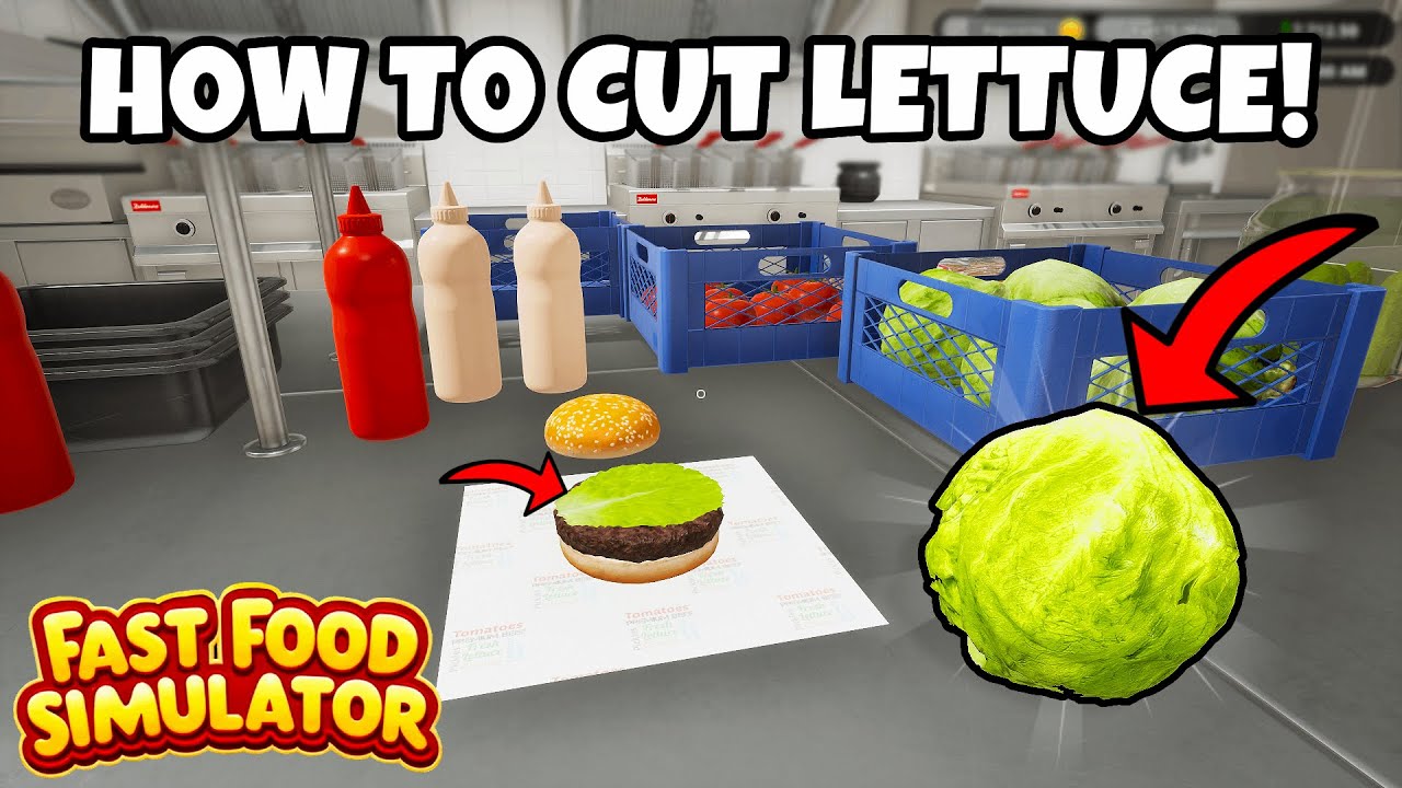 HOW TO USE LETTUCE IN FAST FOOD SIMULATOR TUTORIAL - YouTube
