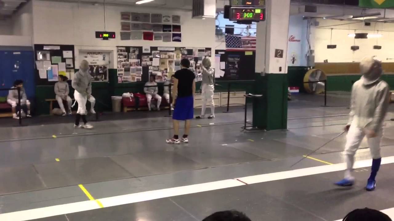 Fencing D3 NJFA 1/9/13 Yitzy Frankel vs. Asher Perez - YouTube