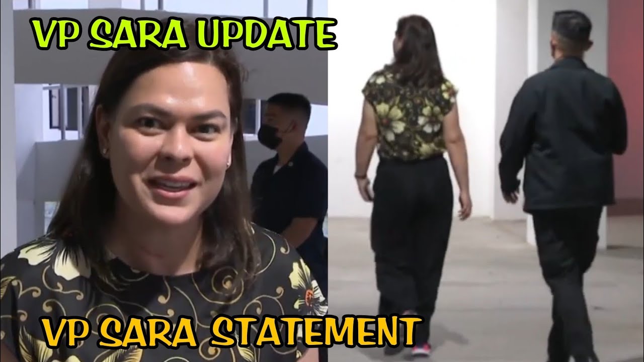 VP SARA UPDATE/STATEMENT #vicepresidentsaradu30 #vpsara #vpsaradu30 ...