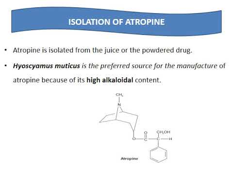 Isolation of atropine from belladonna leaf - YouTube