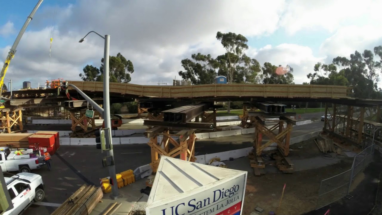 Campus Point Drive Falsework - YouTube