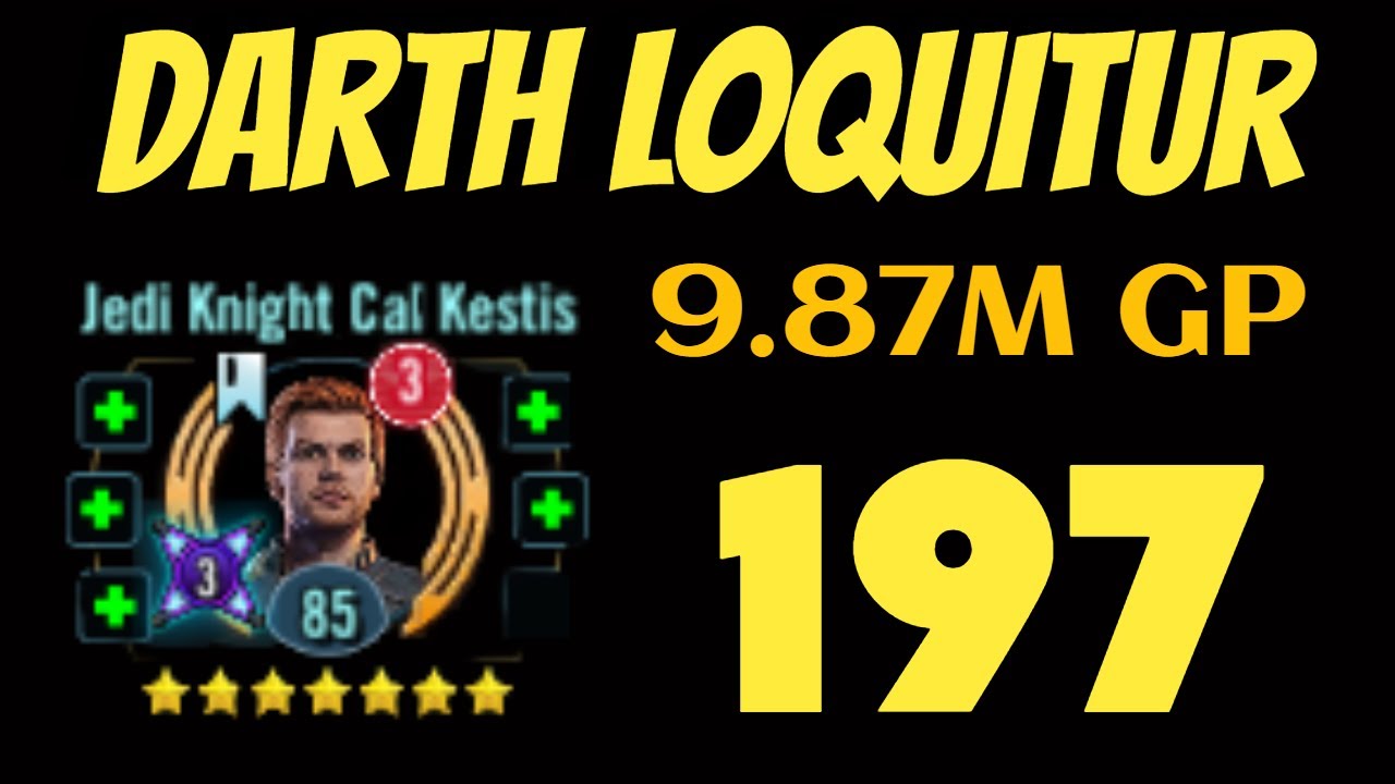 Loquitur Update #197: JKCK Unlocked, Traya and Nihilus Upgrade to R3 ...