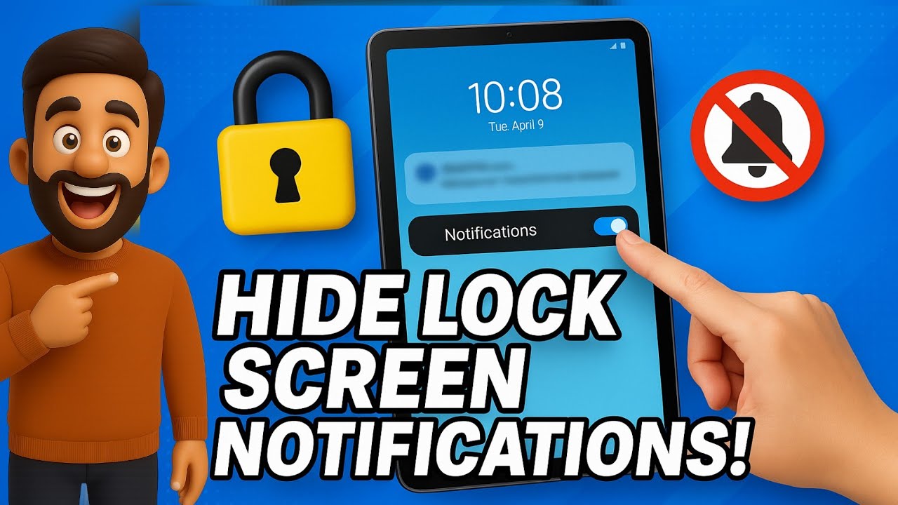 How to Hide Notifications on the Lock Screen of a Samsung Tablet (2025 ...