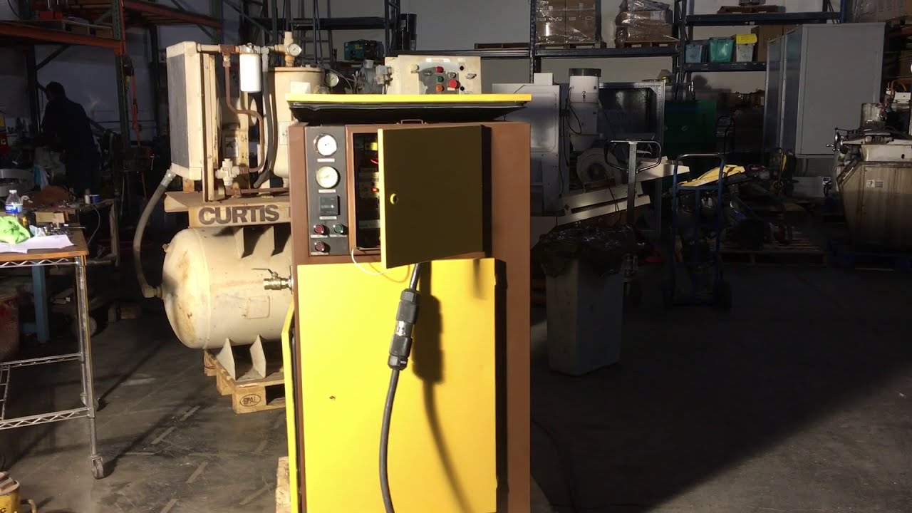 Kaeser SK-25 Rotary Screw Air Compressor 20 hp 230V 3 Phase - YouTube