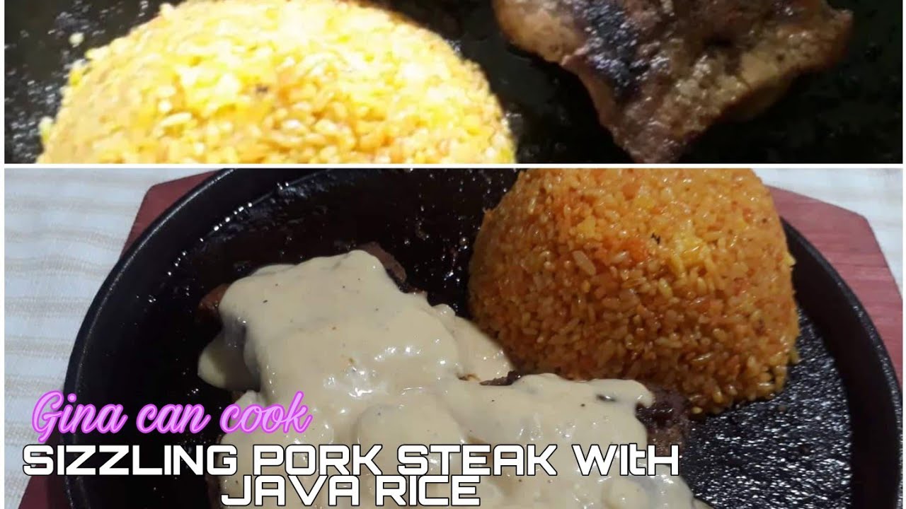 SIZZLING PORK STEAK WITH JAVA RICE, One Of My Best Recipe - YouTube