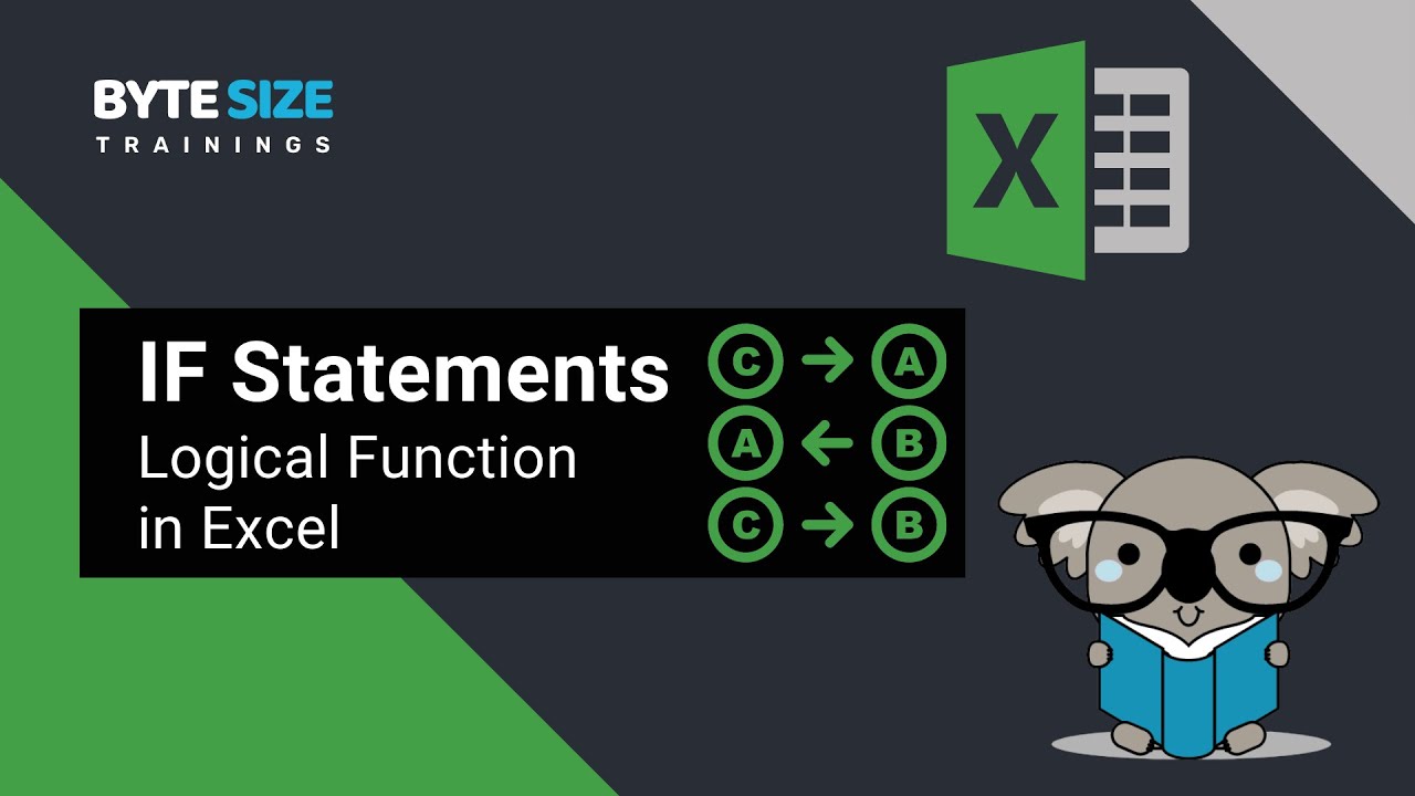 If Logical Function In Excel Excel Ifstatement Conditionalstatements Youtube