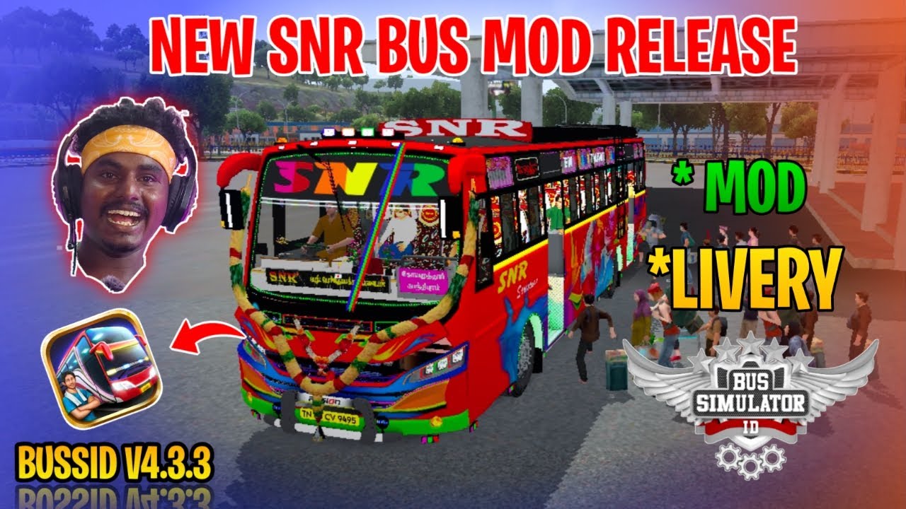 New Snr Bus Mod Tamil | Bus Simulator Indonesia | Snr Bus Livery In ...
