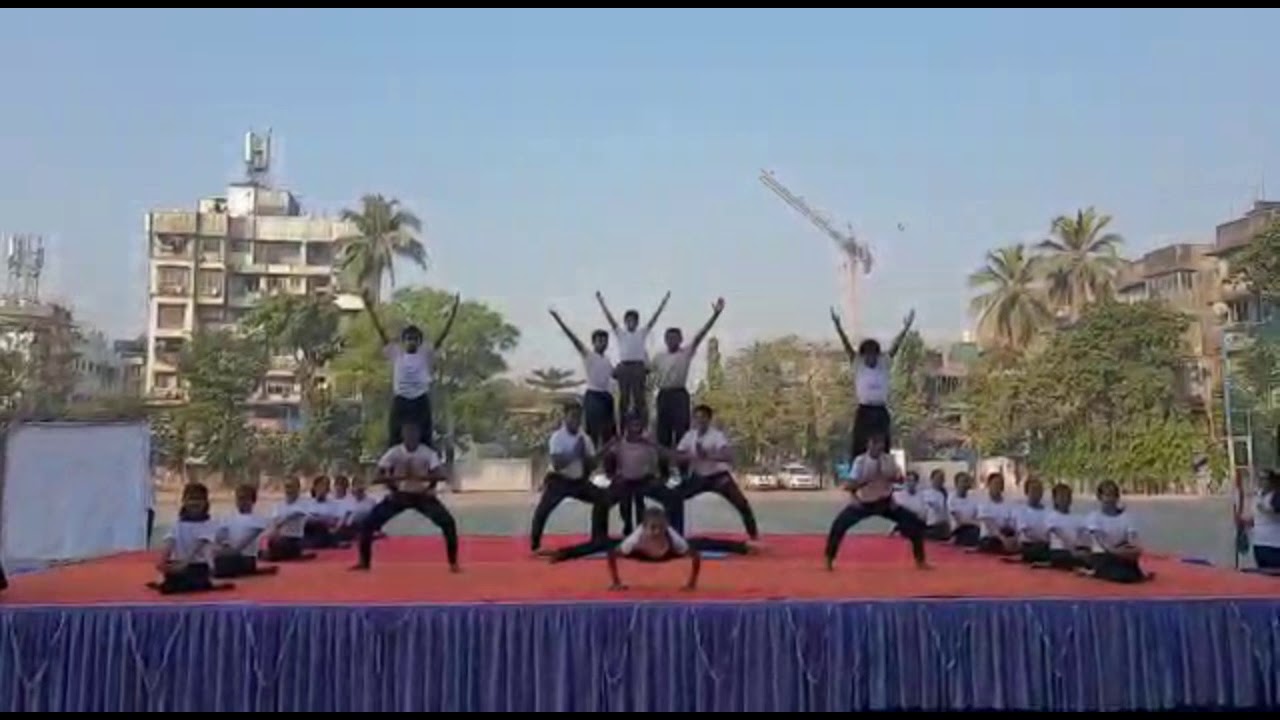 Republic day yoga performance @MKVVIV secondary students 2020 - YouTube