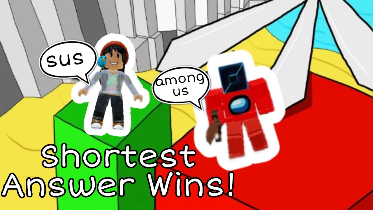 I played shortest answer wins! | Roblox - YouTube