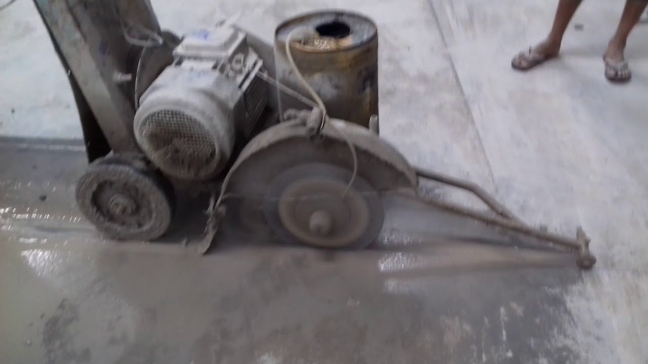 Control And Construction Joint Cutting With The Cutter Machine - YouTube