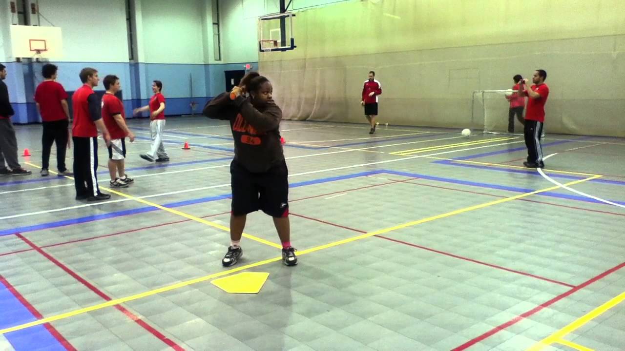 softball hit post test - YouTube