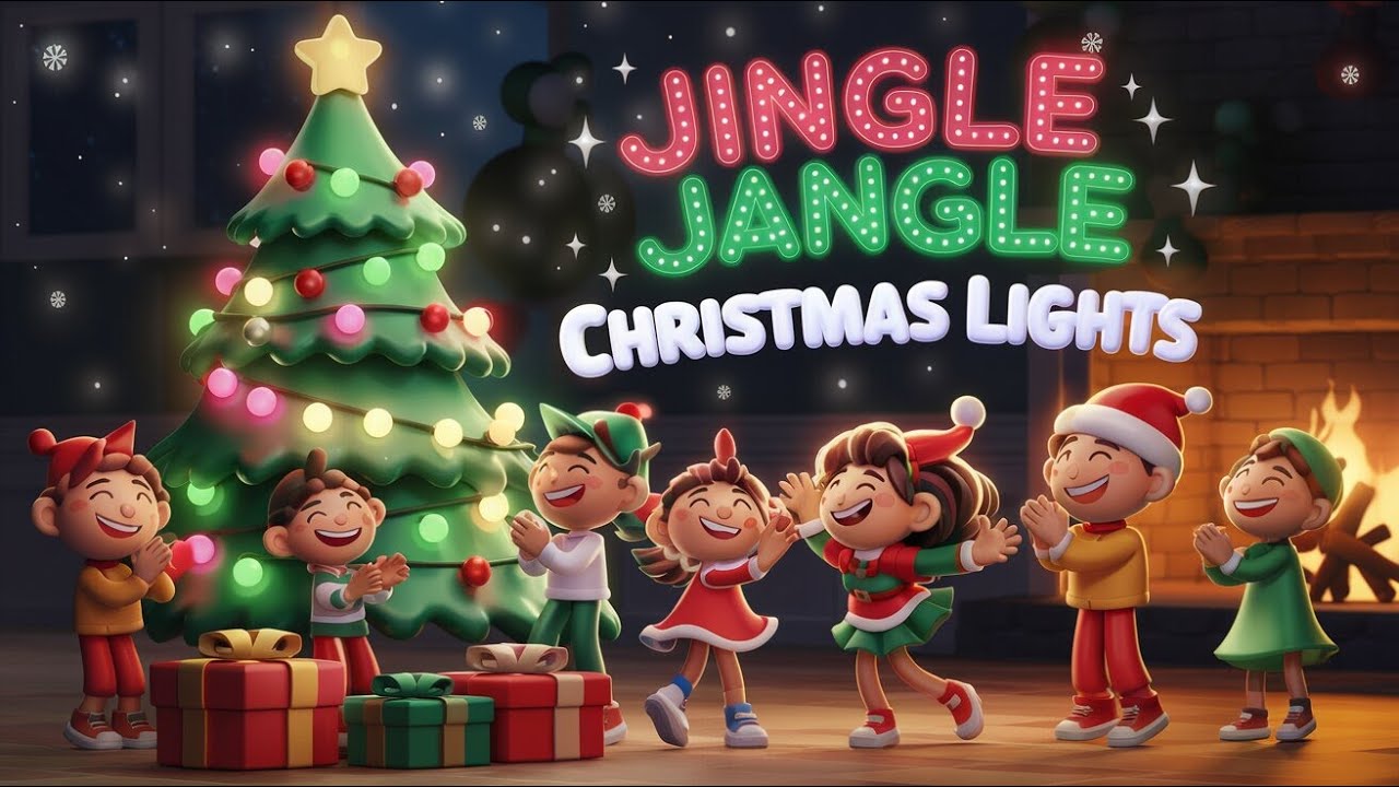 Christmas song Jingle Jangle Christmas Lights BHB kids song - YouTube
