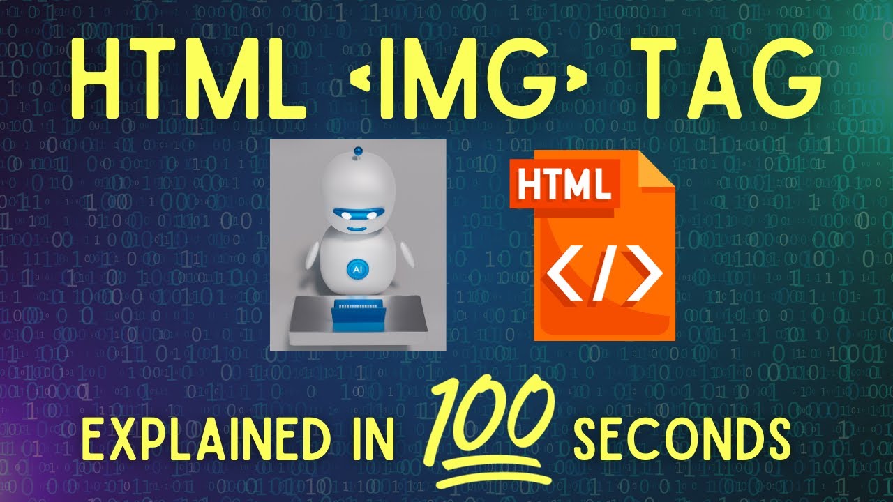 HTML image tag explained in 100 seconds - YouTube