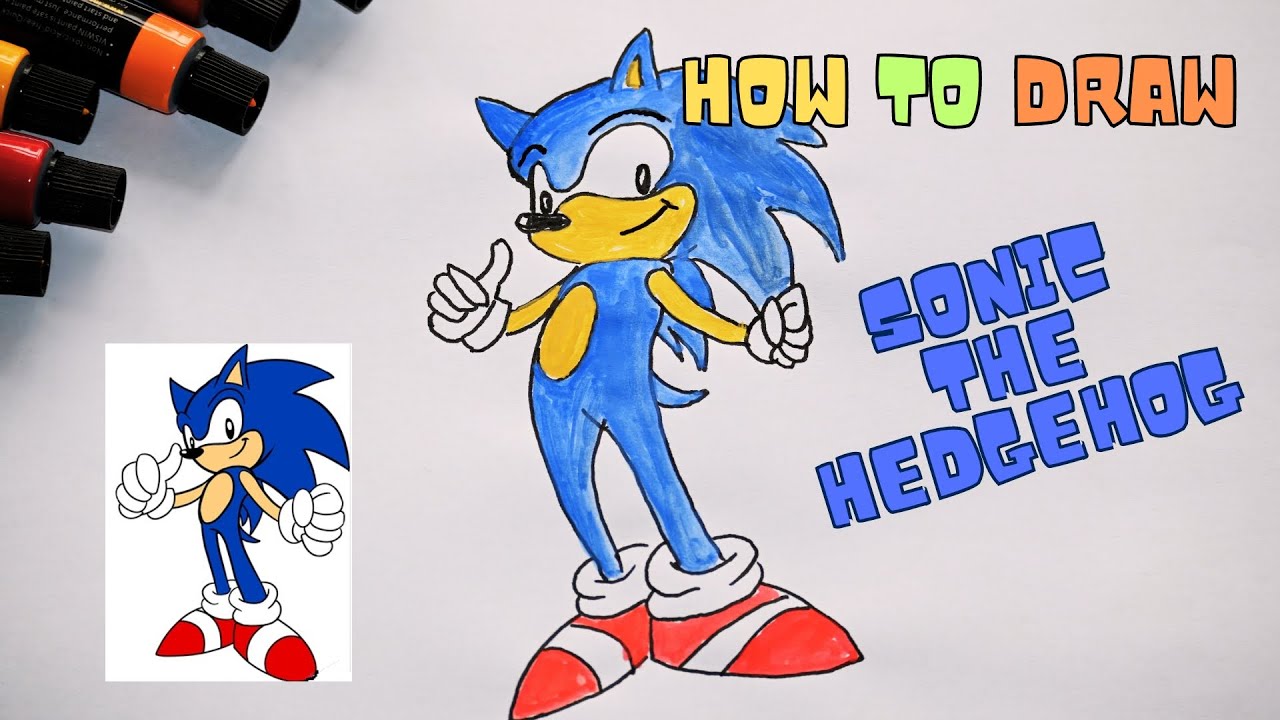 How To Draw Sonic From Sonic The Hedgehog [Movie] - YouTube
