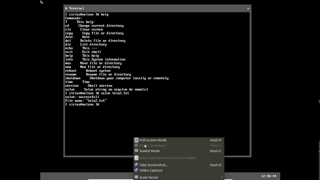 Salvando os dados do buffer da tela do terminal. - YouTube