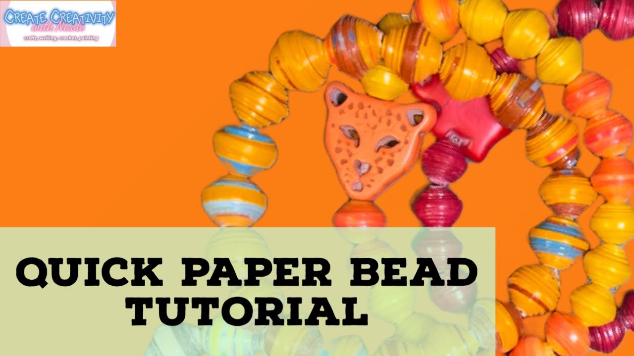 Let’s make a quick paper bead!!! - YouTube