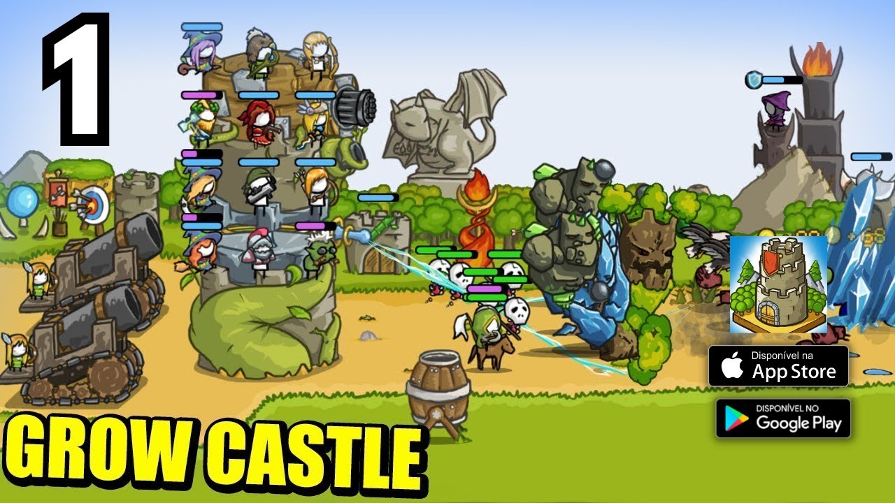 Grow Castle - Tower Defense Gameplay Walkthrough Part 1 ( Android, iOS ) - YouTube