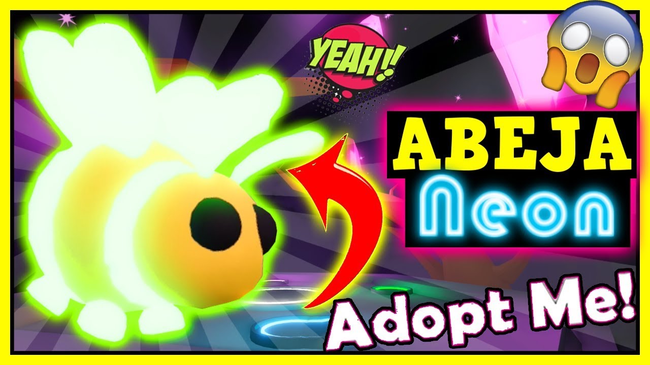 🐝 TRANSFORMO a mi ABEJA NEON en ADOPT ME de ROBLOX 😱 😋 - YouTube