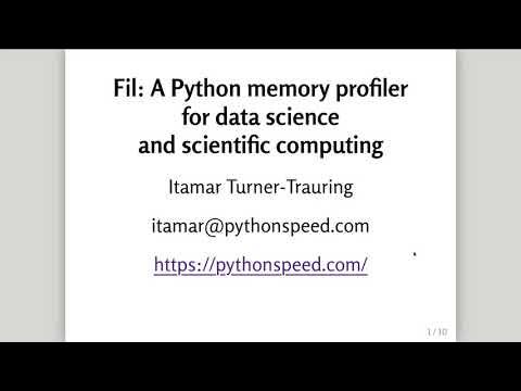 Itamar Turner-Trauring - Fil: A Python Memory Profiler - Pyninsula #27 - YouTube