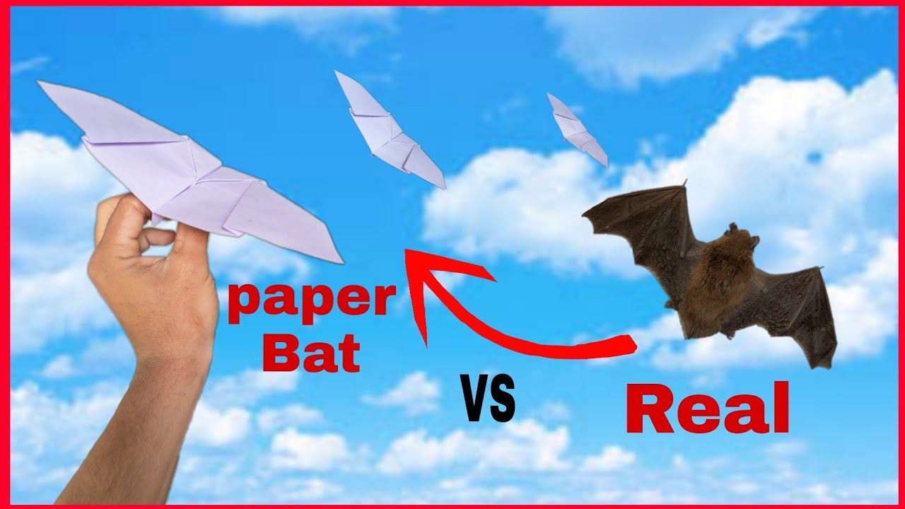 How to make a flying paper Bat.very easy.by It's Asif channel. - YouTube