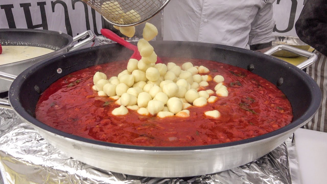 Italian Potato Dumpligs, "Gnocchi" with Great Sauces. London Street ...