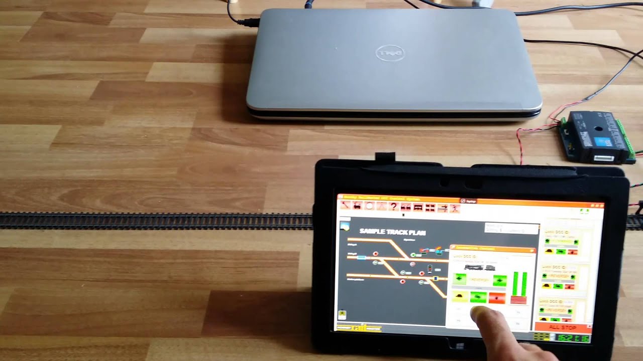 Wireless DCC control with Hornby elink and tablet - YouTube