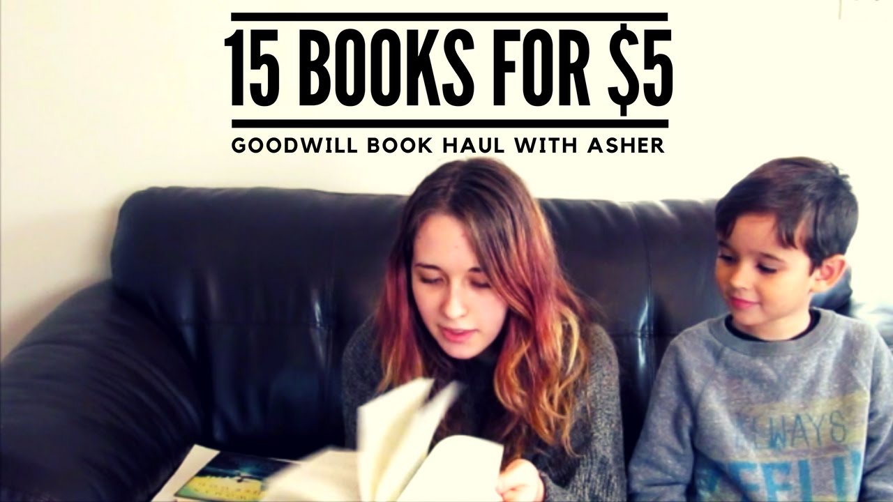 15 Books for $5 - Goodwill Book Haul with Asher - YouTube