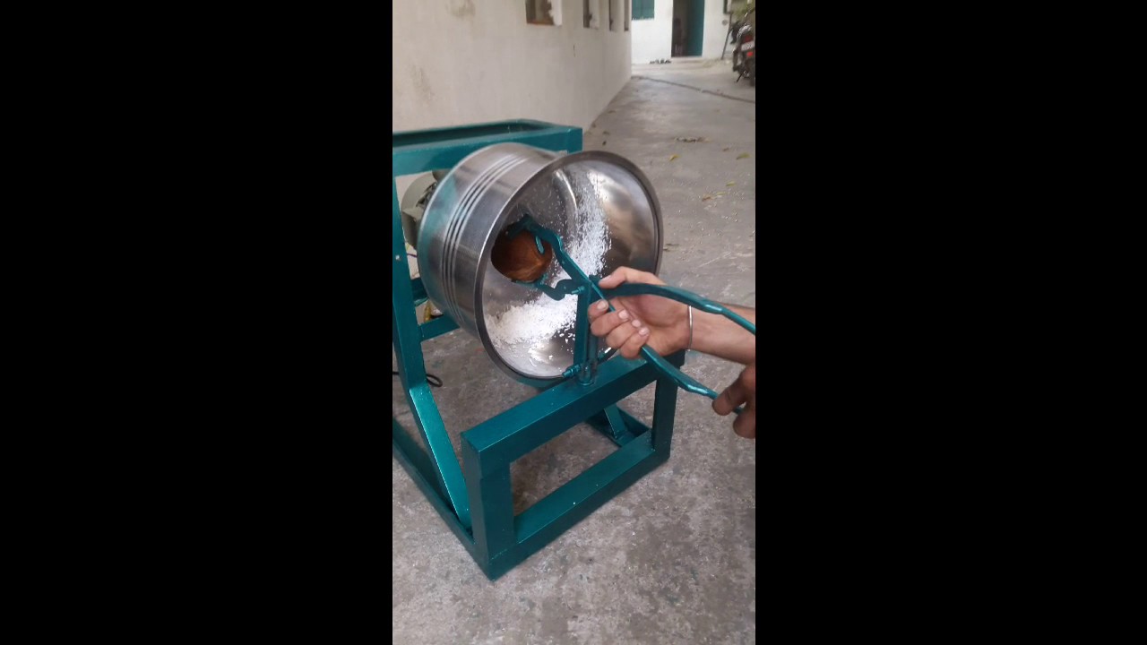 COCONUT GRATING MACHINE - YouTube