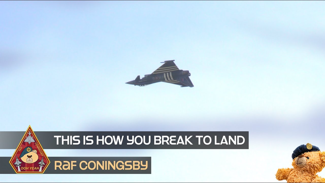 THIS IS HOW YOU BREAK TO LAND! RAF FIGHTER PILOT INVERTED WITH BURNERS ...