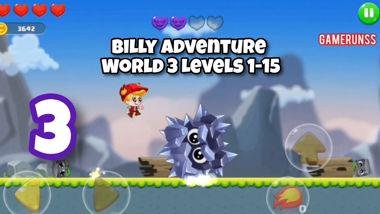 Billy Adventure - Gameplay Walkthrough Android Part 3 - World 3 Levels ...