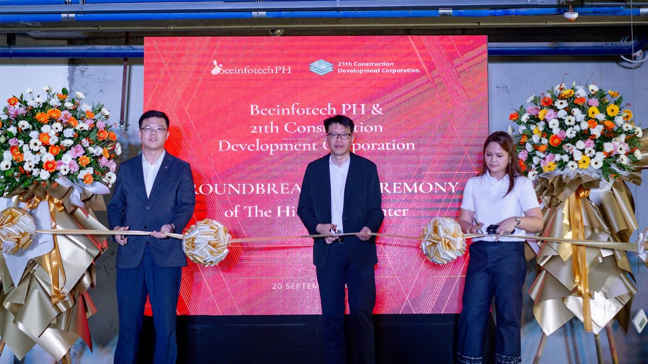Beeinfotech PH's The Hive Data Center Groundbreaking Ceremony - YouTube
