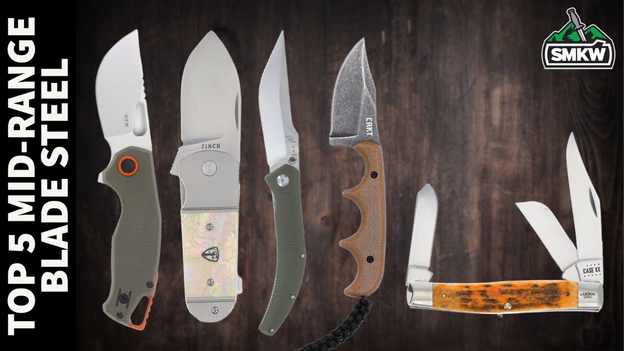TOP 5 Mid-Range Blade Steels - YouTube