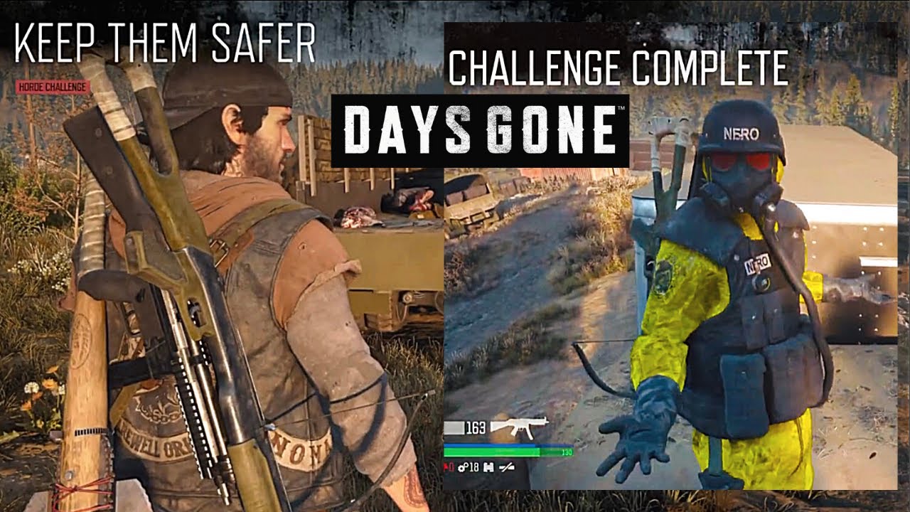 Days Gone Challenge - Keep Them Safer [Deacon & NERO Soldier] - YouTube