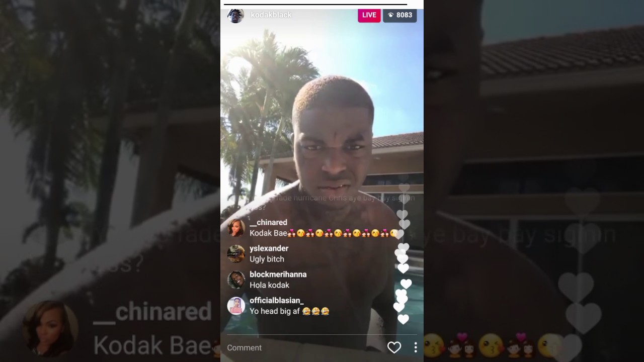 Kodak Black in a swimming pool on Instagram Live - YouTube