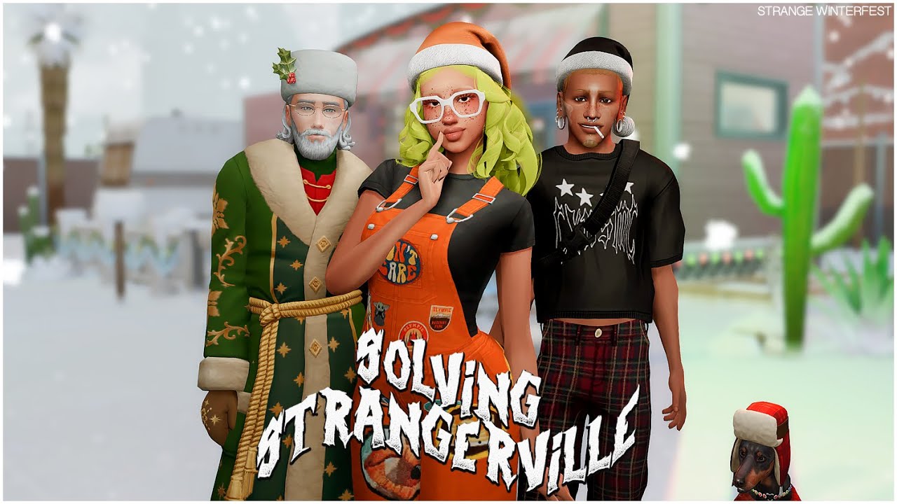a strange winterfest | solving strangerville holiday episode | ts4 let ...