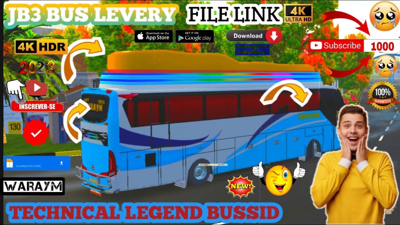 Jb3 New hd Livery Download | New Livery Jb3 For bus Simulator Indonesia ...