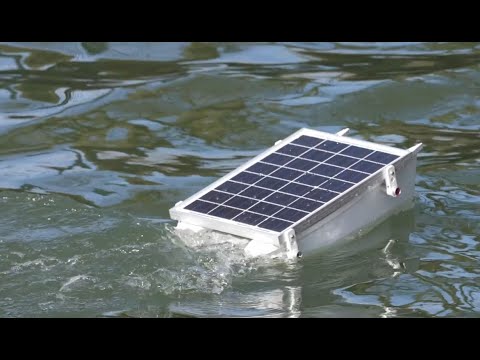 Solar RC Catamaran with 3D Printed Hulls - YouTube