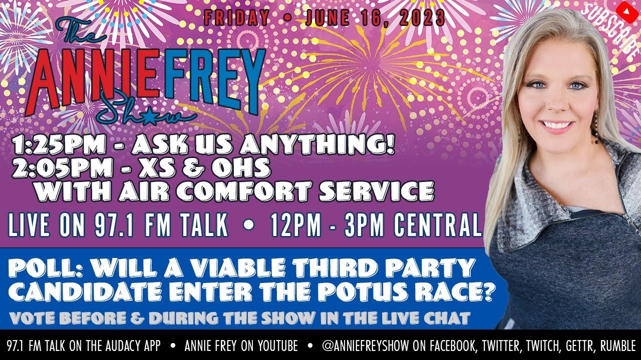 Third-Party Candidates, Xs & Ohs, Woke Rebellions • Annie Frey Show 6 ...