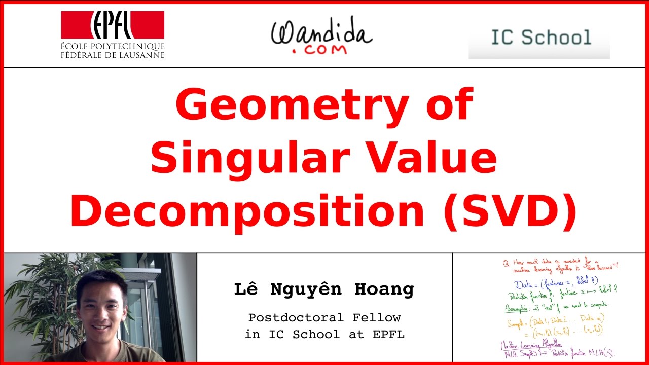Geometry of Singular Value Decomposition (SVD) | Lê Nguyên Hoang - YouTube